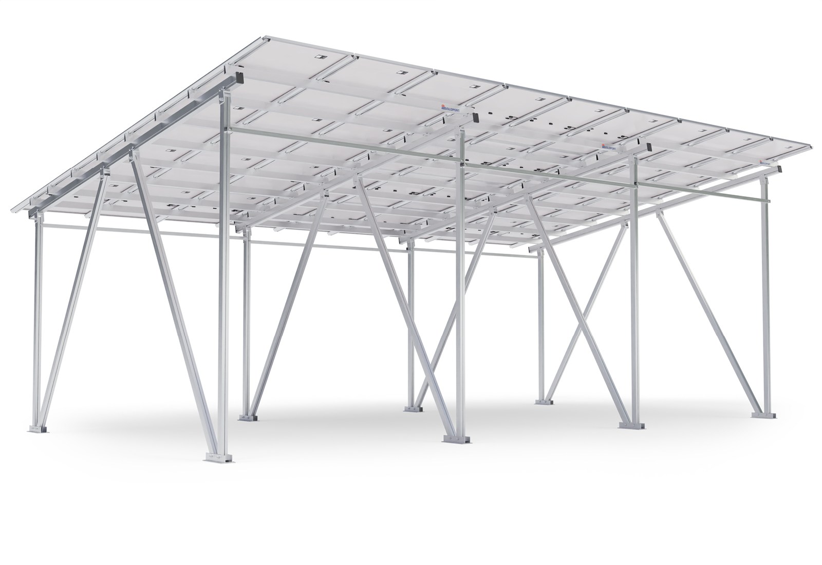 Förlängning carport med solceller för husbilar SPG5-AW inkl. 12 ...